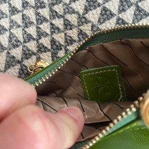 MDBM | Bags | Mdbm Green Leather Wallet | Poshmark